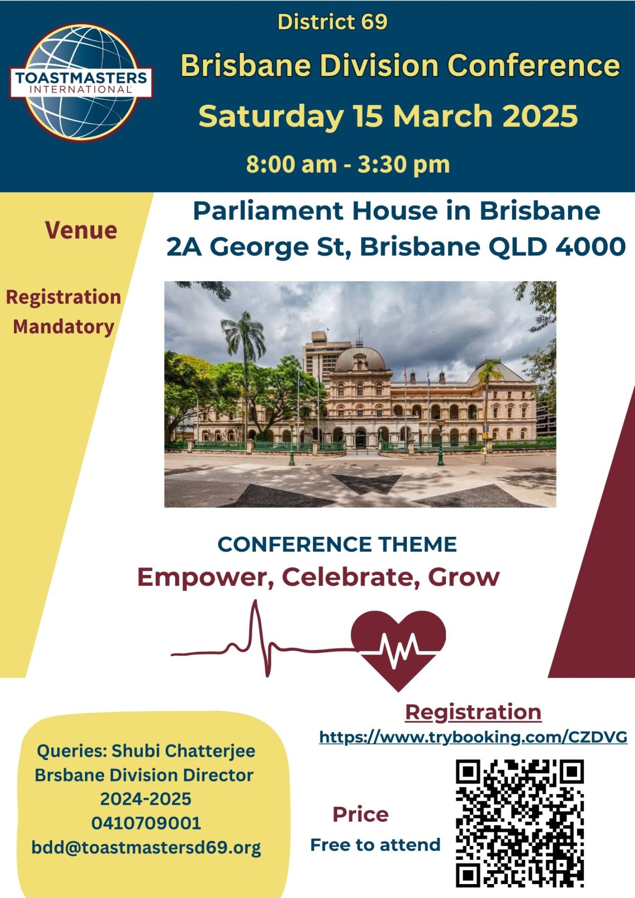 Brisbane Division Conference 2025 - Toastmasters District 69